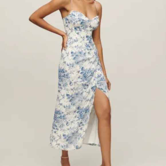 Reformation | Dresses | Nwt Reformation Kourtney Midi Pompadour Dress ...